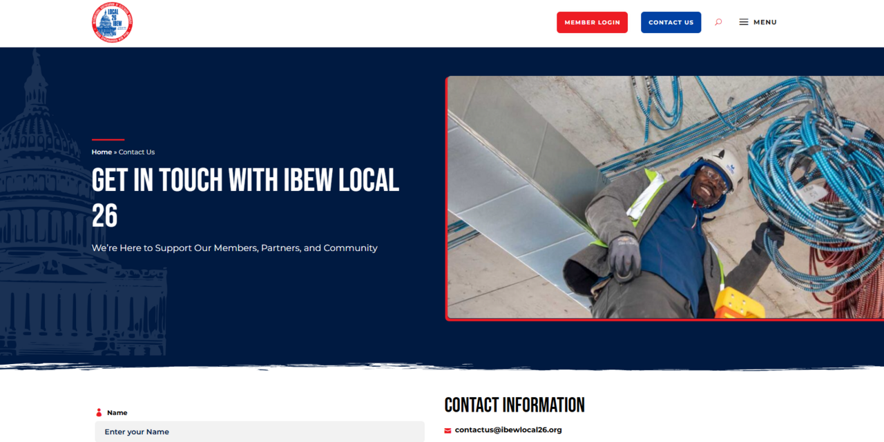 Contact IBEW Local 26 | DC, Maryland & Virginia